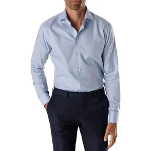 Eton Slim Fit Houndstooth Dress Shirt
