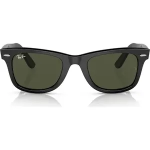 Ray-ban Ray-Ban 52mm Square Sunglasses Black/green