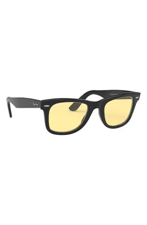 Ray-ban 52mm Square Sunglasses - Black/yellow
