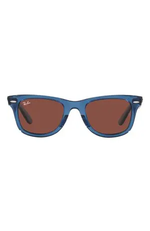 Ray-ban Ray-Ban 52mm Square Sunglasses Rose Gold Black
