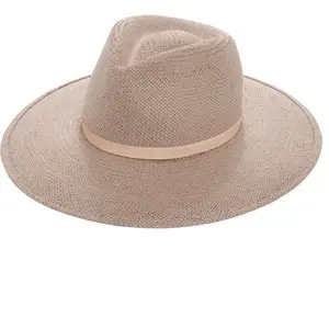 Janessa Leoné Valentine Straw Fedora Grey