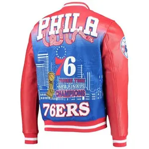 PRO STANDARD Philadelphia 76ers Remix Varsity Full-zip Jacket