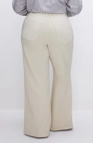 Good American Good Skate High Waist Wide Leg Jeans