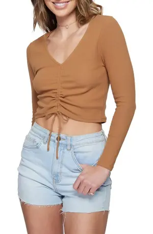 O'Neill Leanne Long Sleeve Crop Top