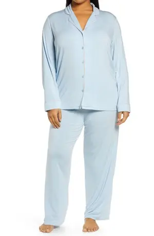 Nordstrom Moonlight Eco Knit Pajamas Blue Skyway