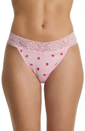 Hanky Panky Dreamease Original Rise Thong - So In Love Pink