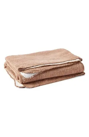 COYUCHI Cozy Organic Cotton Blanket - Sienna