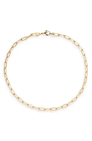 SHYMI Maggie Paper Clip Chain Necklace - Gold