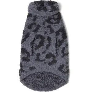 Barefoot Dreams Cozychic™ Leopard Dog Sweater - Graphite-carbon