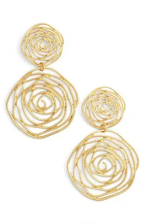 KARINE SULTAN Statement Drop Earrings - Gold