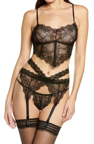 COQUETTE Lace Bra - Black