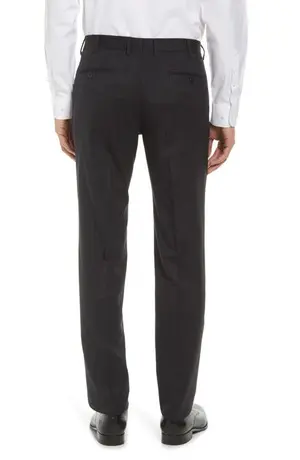 Zanella Parker Stretch Wool Trousers - Charcoal