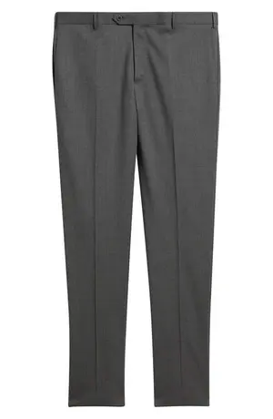 Zanella Parker Stretch Wool Trousers - Medium Grey
