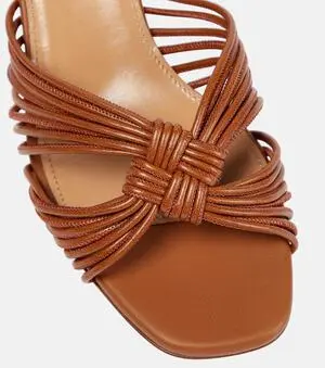 AQUAZZURA Club Leather Mules
