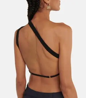 Jacquemus La Maille Ascu Cropped Top - Black