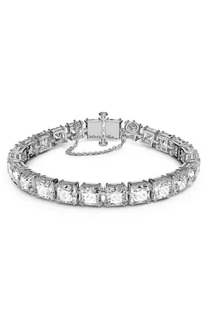 SWAROVSKI Matrix Tennis Bracelet - Silver/clear Crystal
