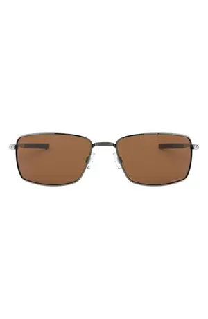 Oakley 60mm Polarized Rectangle Sunglasses