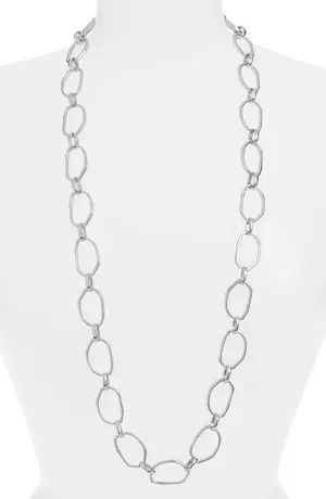 KARINE SULTAN Karine Sultan Long Chain Necklace Silver