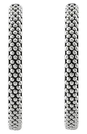 Lagos Caviar Hoop Earrings