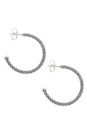 Lagos Caviar Hoop Earrings