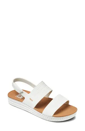 Reef Water Vista Slingback Sandal - White/ Tan