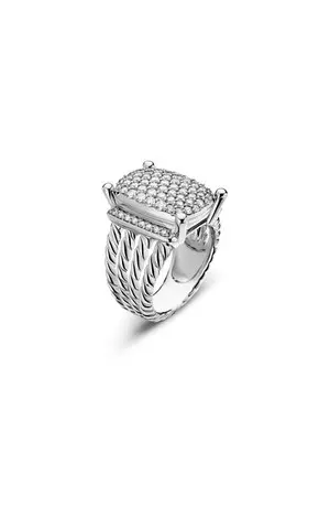 David Yurman Wheaton® Sterling Silver Ring - Diamond