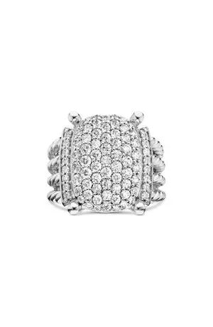 David Yurman Wheaton® Sterling Silver Ring - Diamond