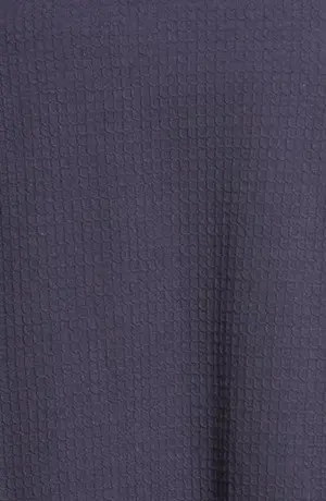 Majestic International Waffle Knit Robe - Navy