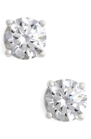 Lafonn Simulated Diamond Stud Earrings - Silver/clear