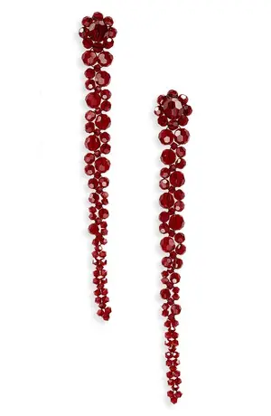 Simone Rocha Simone Rocha Beaded Drop Earrings Blood Red