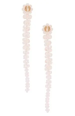 Simone Rocha Beaded Drop Earrings - Pale Pink