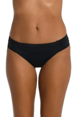 La Blanca Island Goddess Hipster Bikini Bottom - Black