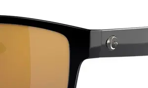 COSTA DEL MAR Polarized Square Sunglasses - Black Gold