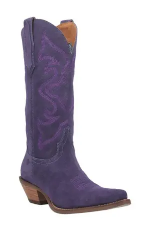 DINGO Out West Cowboy Boots - Plum