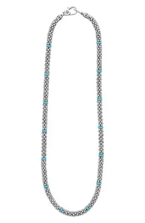 Lagos Blue Caviar Ceramic Collar Necklace