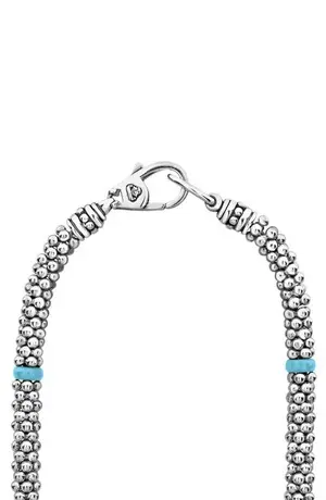 Lagos Blue Caviar Ceramic Collar Necklace