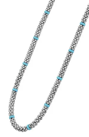 Lagos Blue Caviar Ceramic Collar Necklace