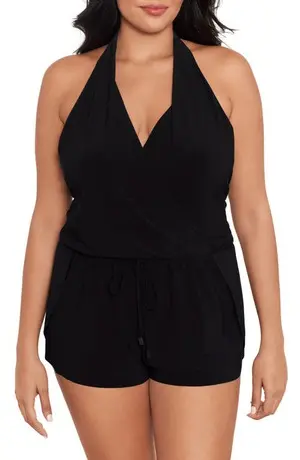 MAGICSUIT® Bianca One-piece Romper Swimsuit - Blk
