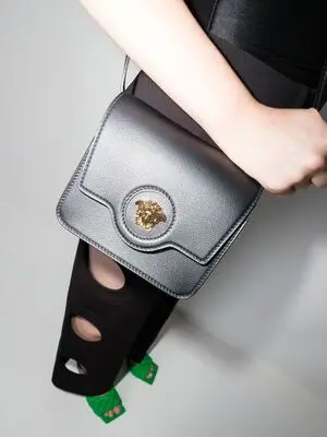 Versace La Medusa Crossbody Bag - Black