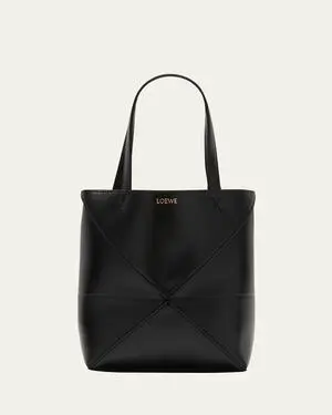 Loewe Puzzle Fold Tote Bag - Black