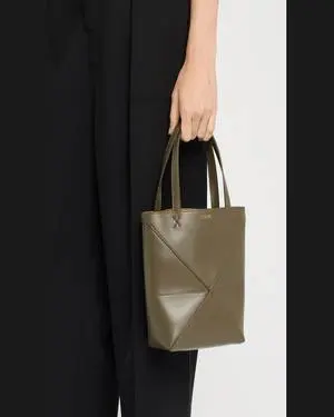 Loewe Puzzle Fold Tote Bag - Dark Khaki Green