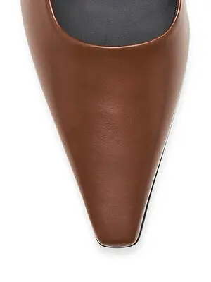 THE ROW - Women's Leather Kitten-Heel Pumps - Cipria 