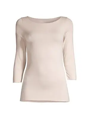 Majestic Filatures Merrow Soft Touch Boatneck Top Cloud