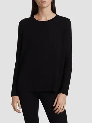Majestic Filatures Soft Touch Pleated Top