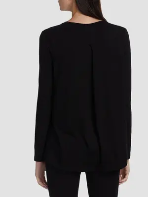 Majestic Filatures Soft Touch Pleated Top