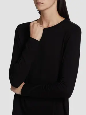 Majestic Filatures Soft Touch Pleated Top