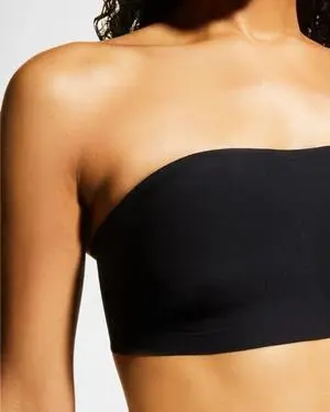 Commando Butter Soft-support Bandeau Bralette - Black