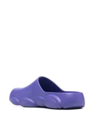 Moschino Logo Embossed Mules