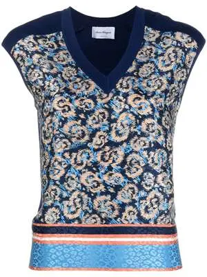 Ferragamo V Neck Vests For Women