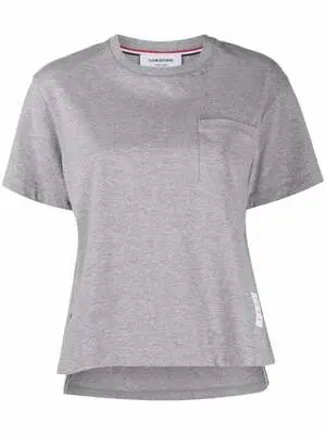 Thom Browne Rwb Tab T-shirt - Grey